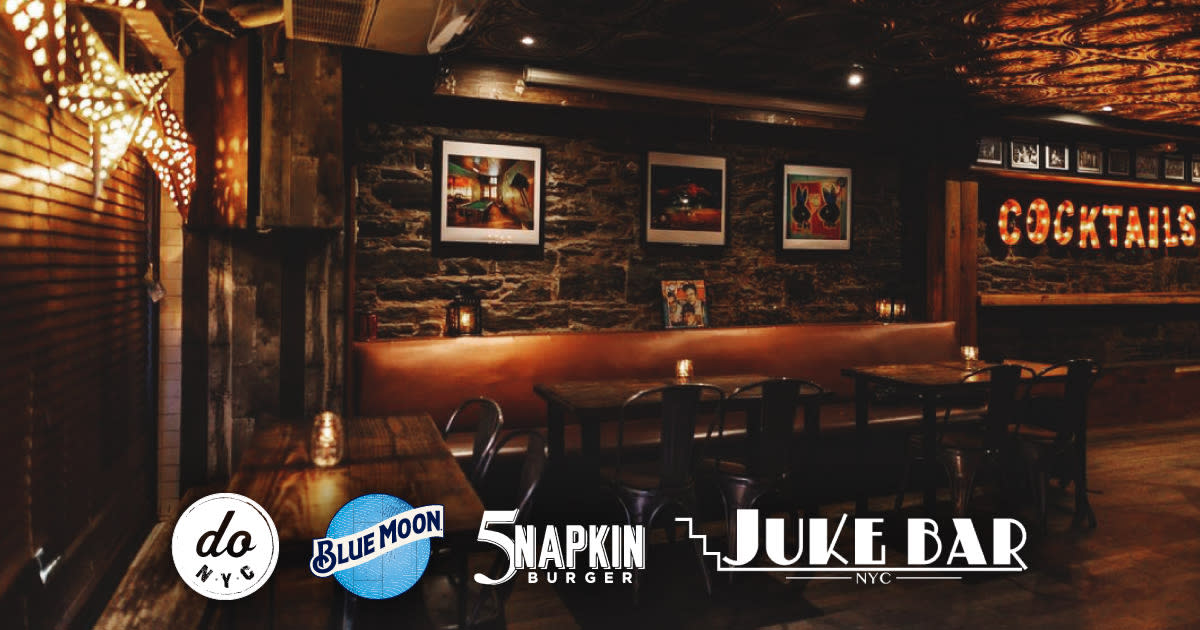 Blue Moon x Burgers Pop-Up #3 in NYC at Juke Bar