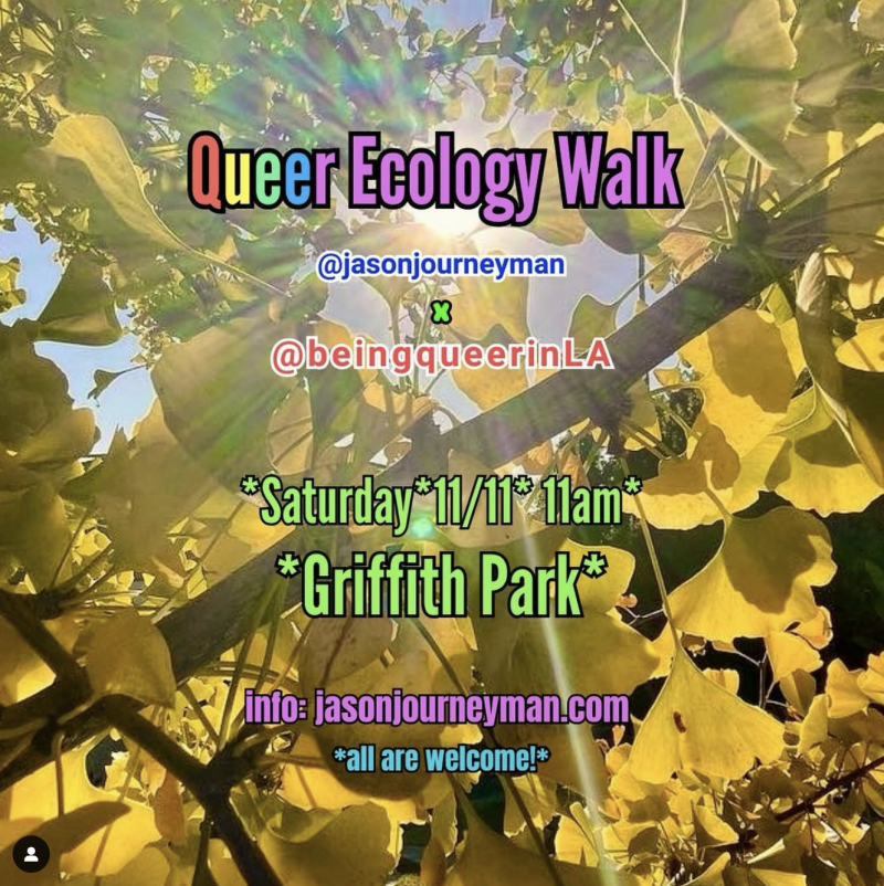 Queer Ecology Walk in Los Angeles at Griffith Park
