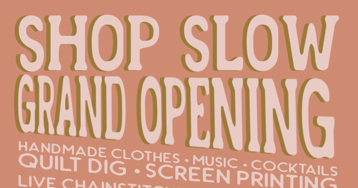 Shop Slow Grand Opening in Austin at Shop Slow