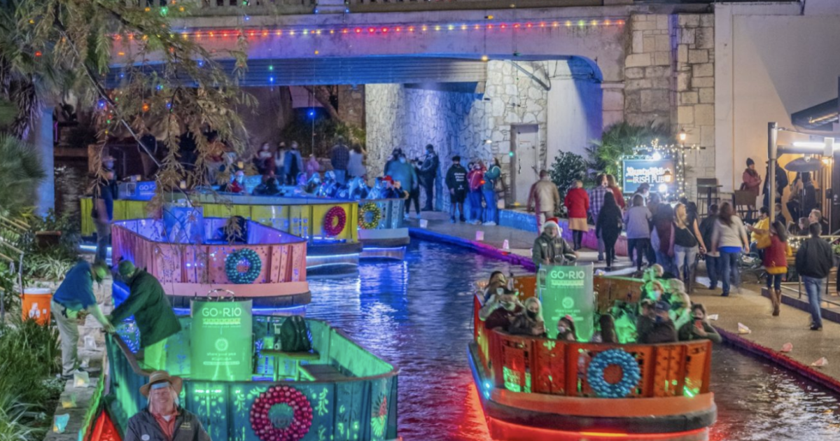 Holiday Lights on the River Walk in Austin at The River Walk - San