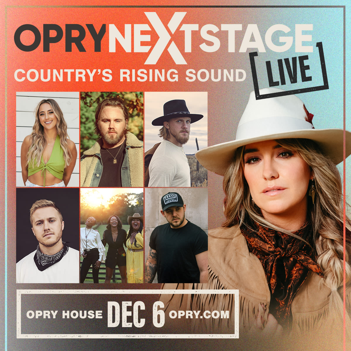 Opry NextStage Live with Ashley Cooke, Chapel Hart, ERNEST,