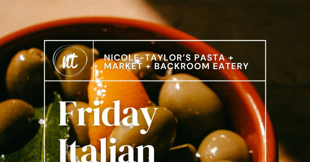 Friday Italian Aperitivo (Nov 17) in Indianapolis at