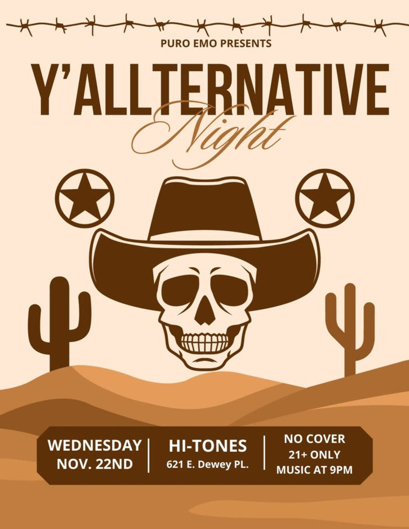 Y'allternative Night in San Antonio at Hi-Tones