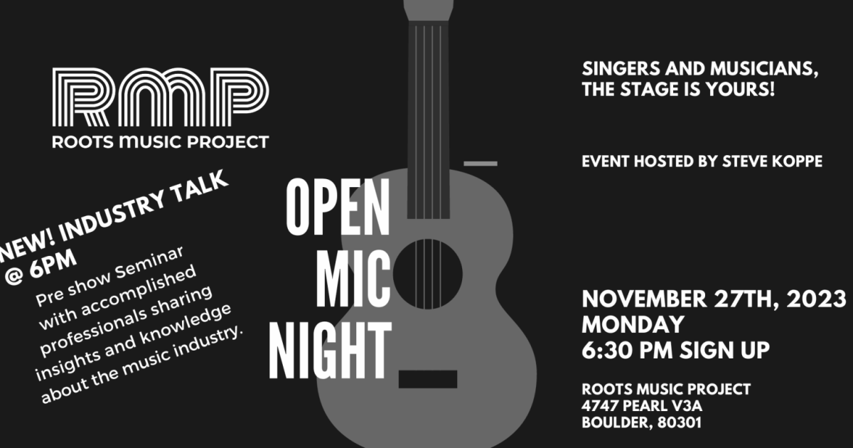 Open Mic with Steve Koppe - New Music Industry Talk in Boulder at