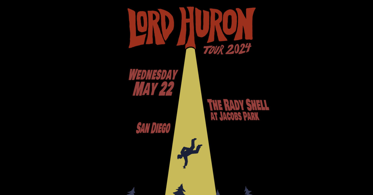 LORD HURON Tour 2024 in San Diego, at The Rady Shell at Jacobs Park
