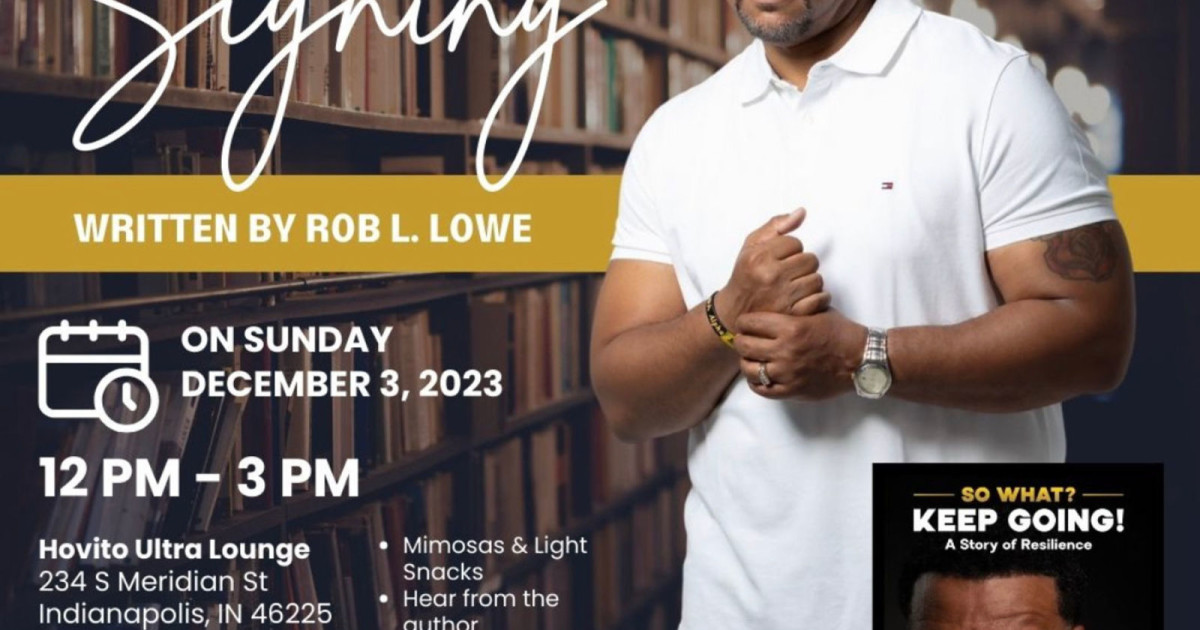 Indianapolis Welcomes Homegrown Talent Rob L. Lowe, Author and