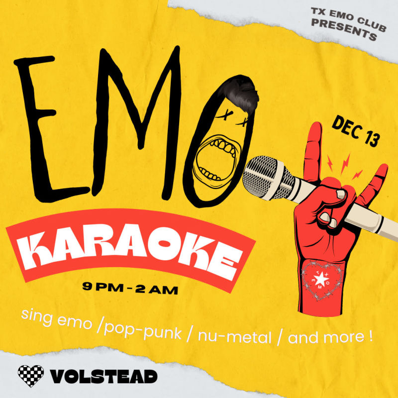 Emo Karaoke - hosted by TX Emo Club in Austin at Hotel Vegas & The