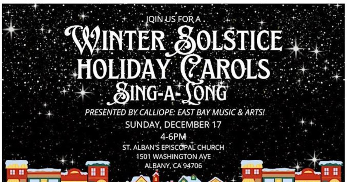 Winter Solstice and Holiday Carol Sing-Along in Albany at Saint