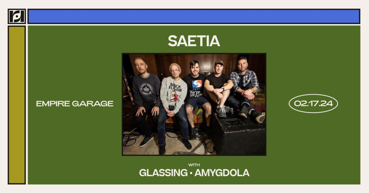 Saetia w/ Glassing and Amygdala in Austin at Empire Control Room