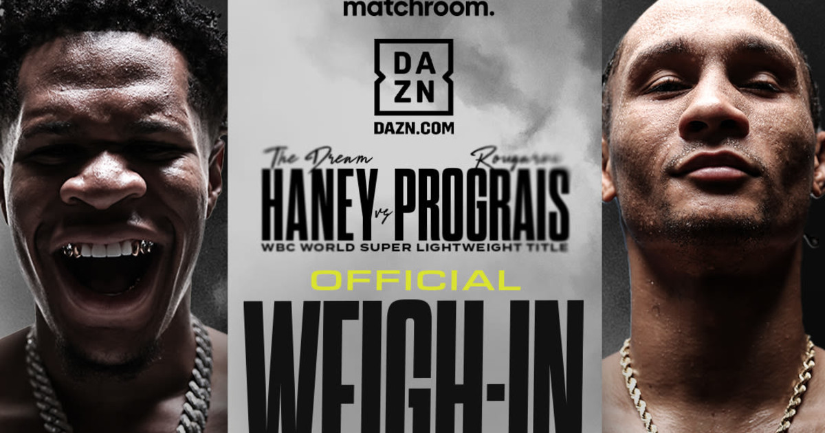 Haney v. Prograis – Weigh In in San Francisco at Chase Center