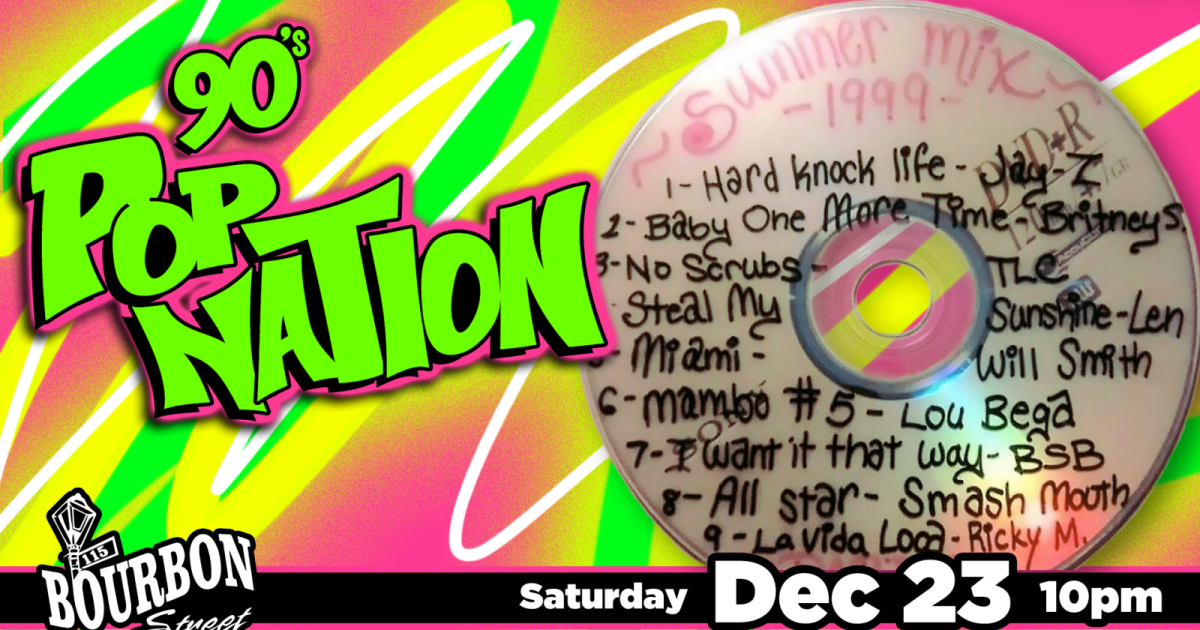 90's Pop Nation - FRONT STAGE in Merrionette Park at 115 Bourbon