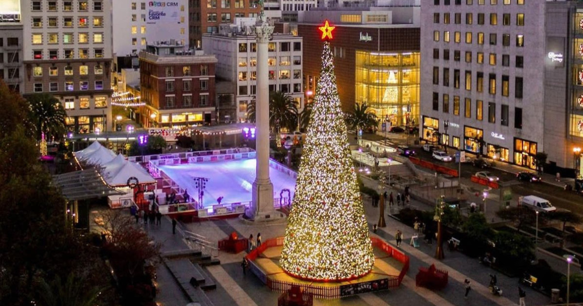 Winter Wander-land + Winter Walk in San Francisco at Union Square