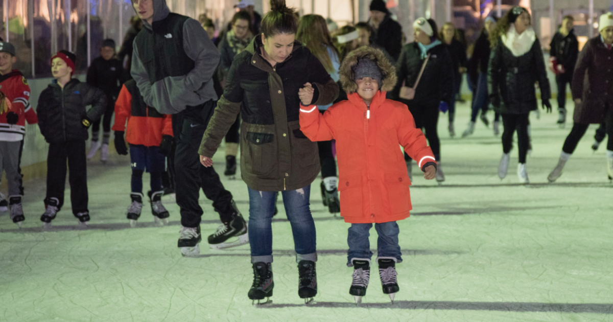 Ice Skating & New Year's Eve Fireworks in Rosemont at Parkway Bank