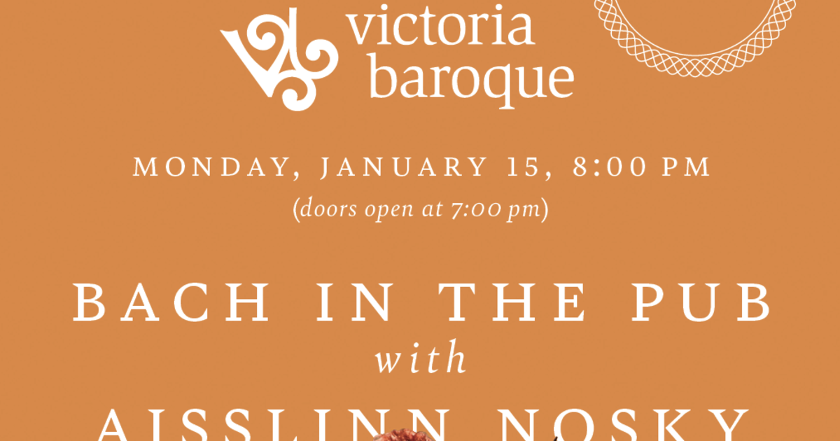 Bach in the Pub in Victoria at Victoria Event Centre