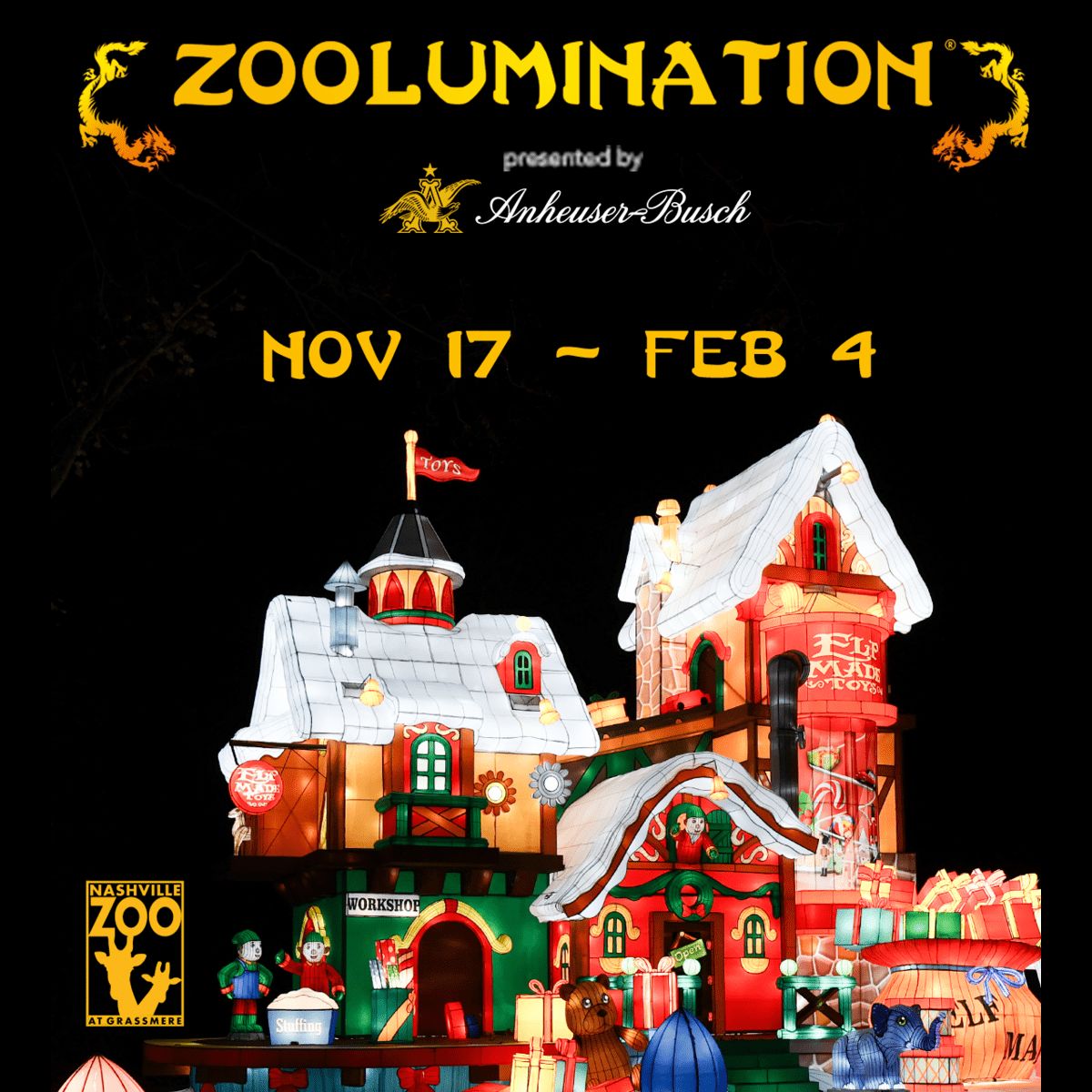 Zoolumination in Nashville at Nashville Zoo at Grassmere