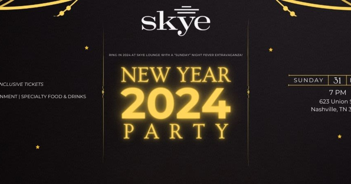 New Year's Sunday Night Fever at Skye Lounge in Nashville at Skye