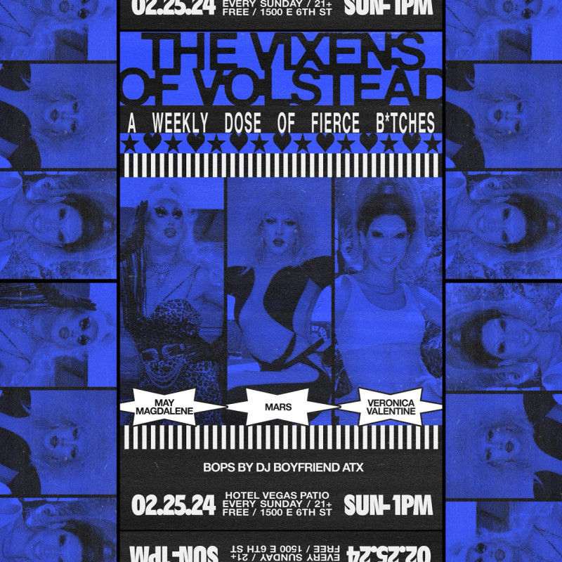 Vixens of Volstead Drag Brunch in Austin at Hotel Vegas & The
