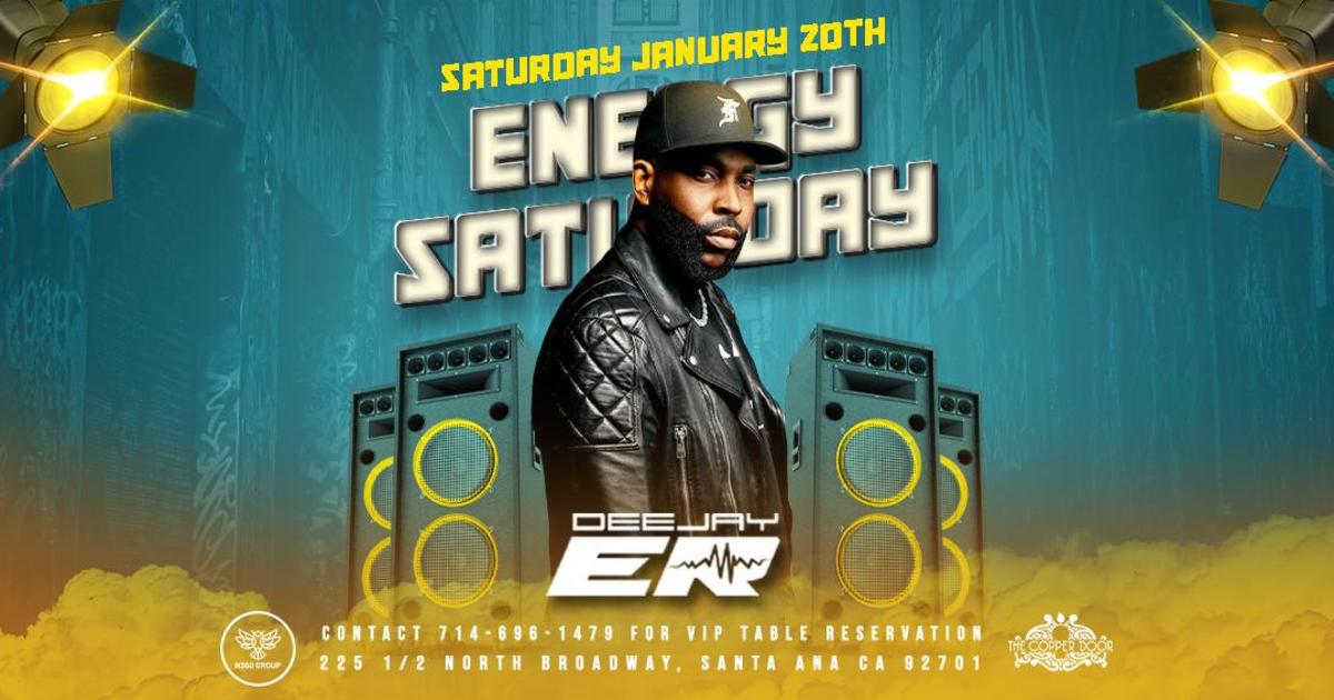 Energy Saturday National DJ Day Edition in Santa Ana at The Copper