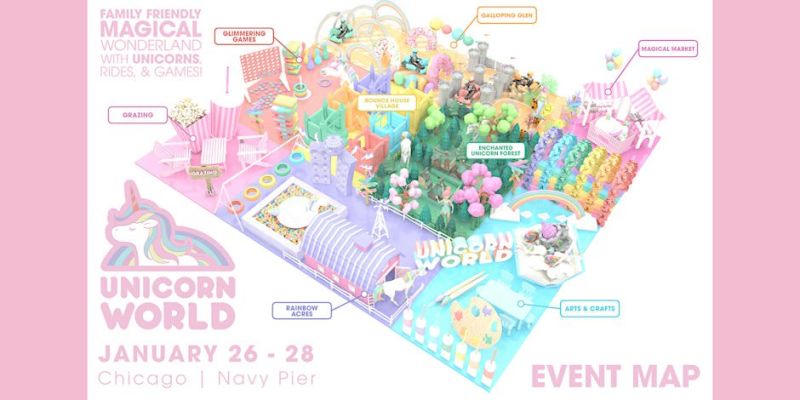 Unicorn World - Chicago in Chicago at Navy Pier