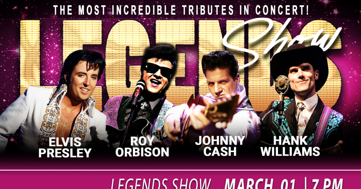 Legends Show: Tribute to Hank, Johnny, Roy and Elvis in Duncan at