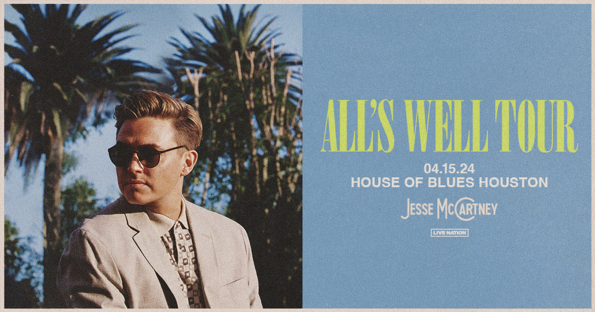 Jesse McCartney - All's Well Tour in Houston at House of Blues