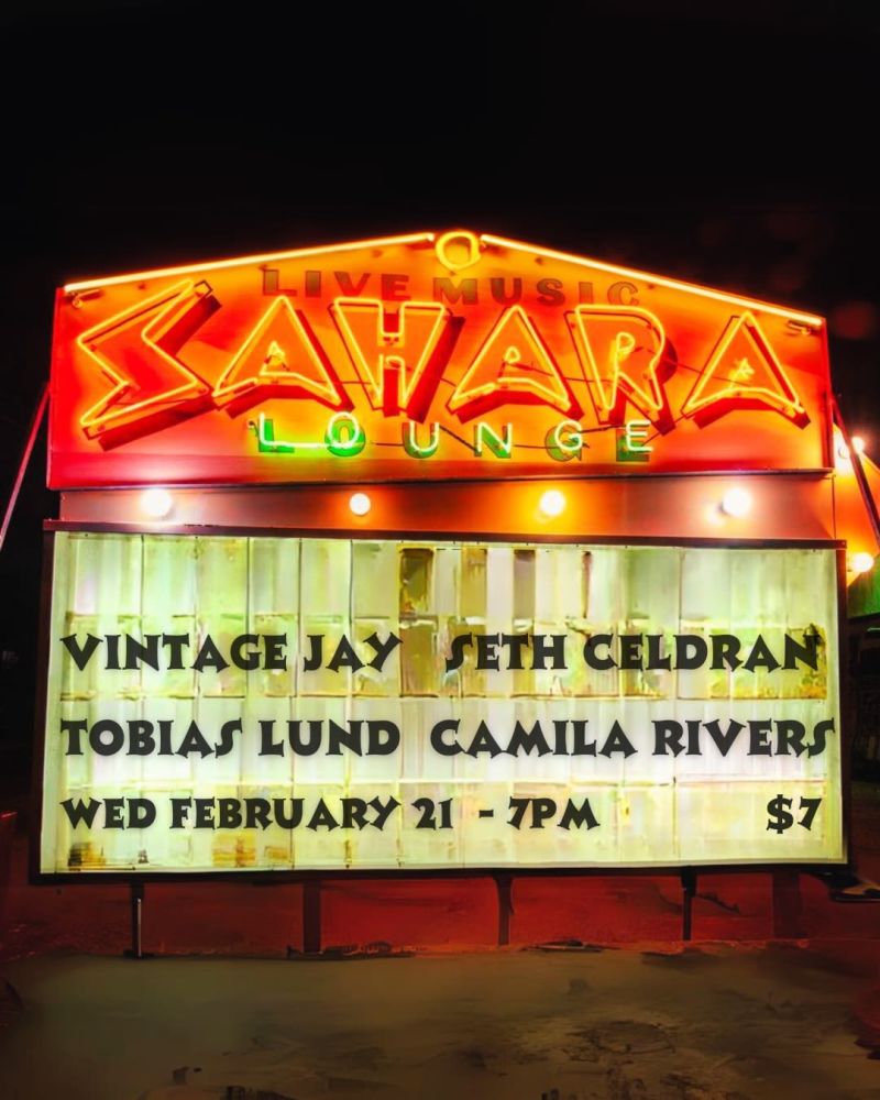 Vintage Jay | Seth Celdran | Tobias Lund | Camila Rivers @ Sahara