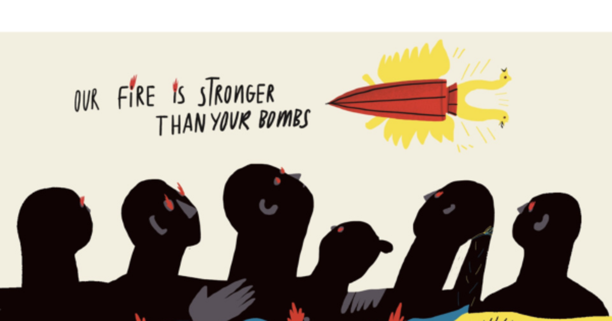 Our Fire Is Stronger Than Your Bombs - War posters by contemporary