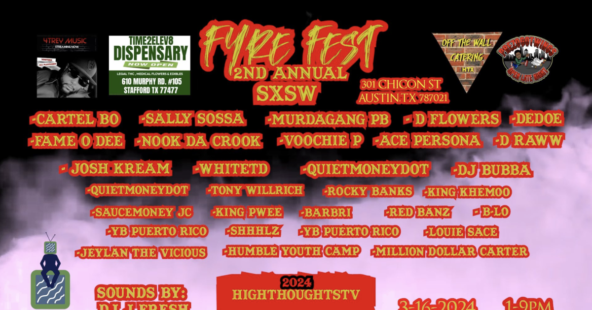 2nd Annual Fyre Fest in Austin at 301 Chicon St.