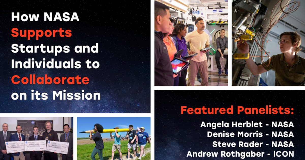 How NASA Supports Startups and Individuals to Collaborate on its