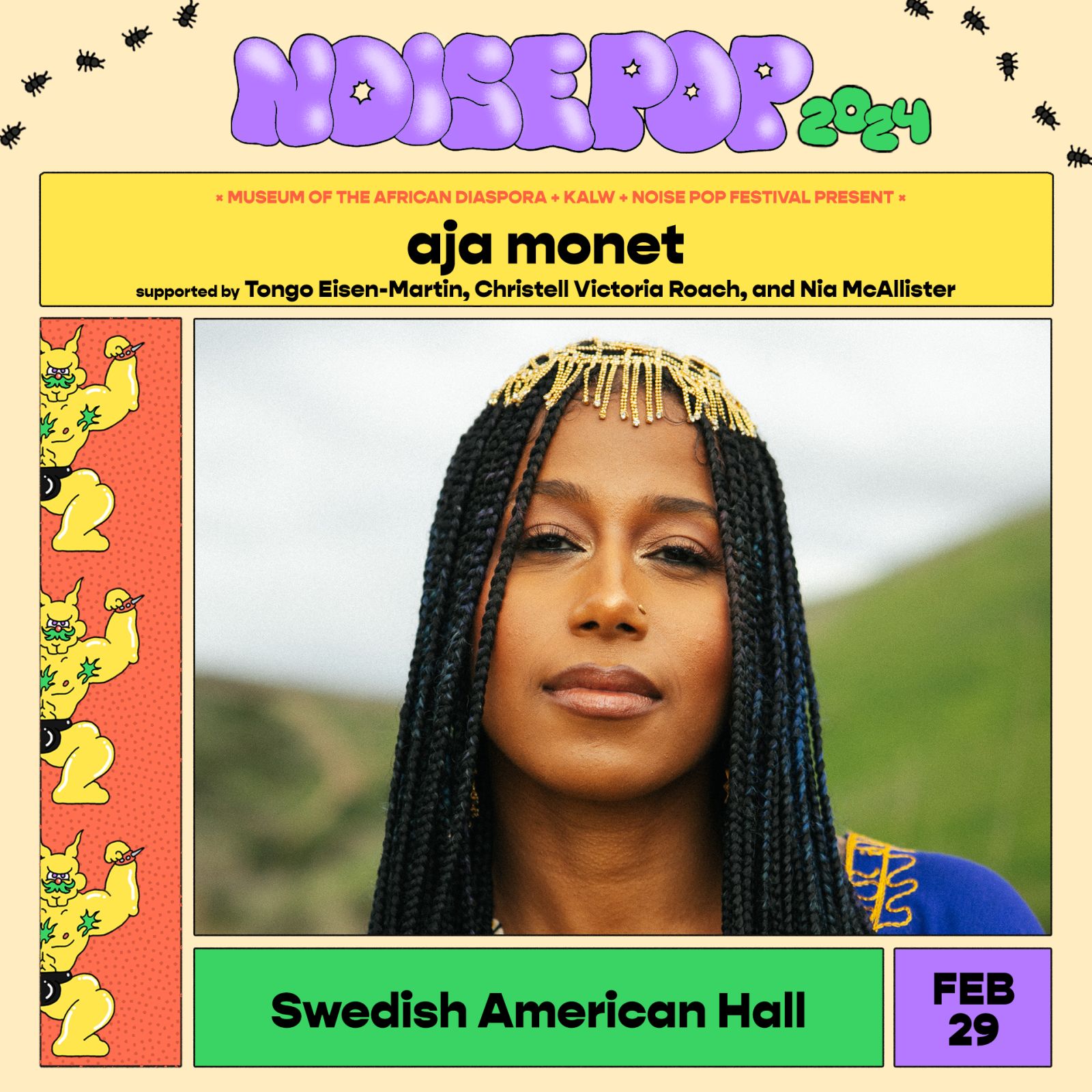 Aja Monet in San Francisco at Swedish American Hall