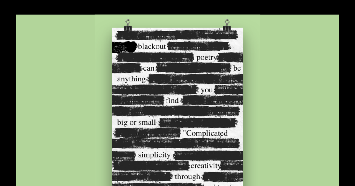 2024 CPL Eclipse Celebration: Blackout Poetry Workshop
