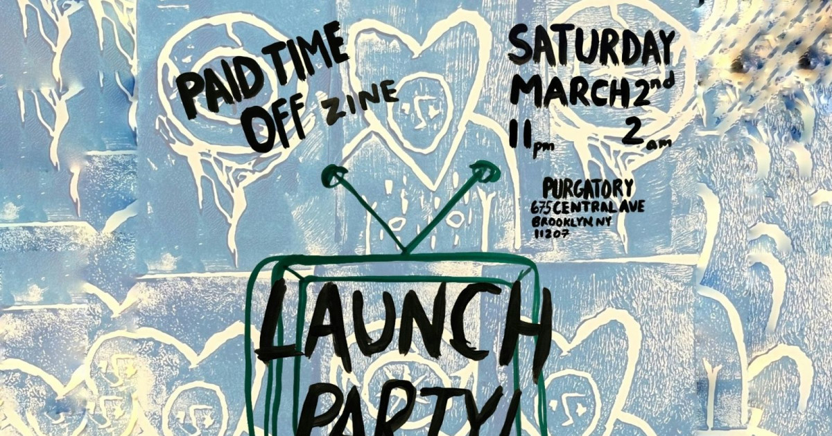 PTO Zine Party in NYC at Purgatory