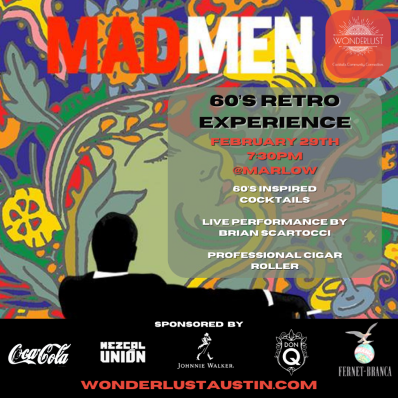 Mad Men 60's Retro Experience in Austin at Marlow