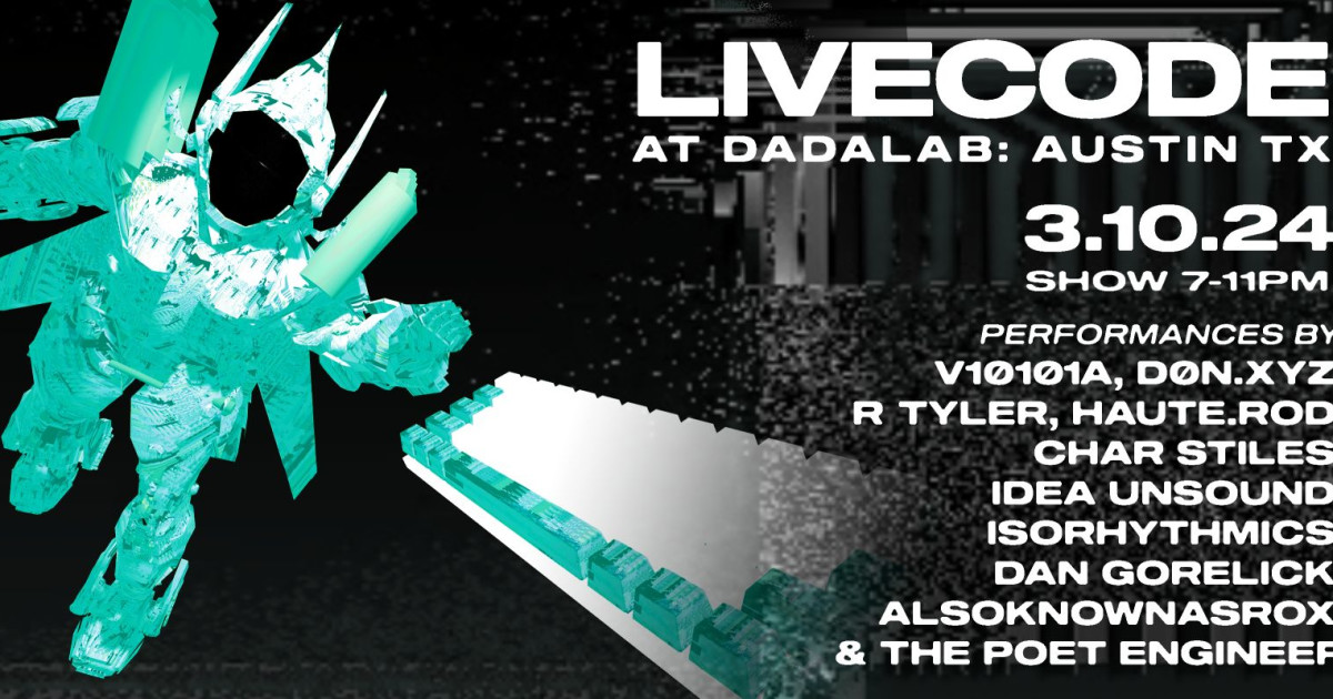 Livecode at dadaLab in Austin at dadaLab