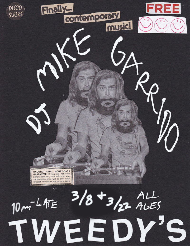 DJ Mike Garrido in Austin at Tweedy's Bar