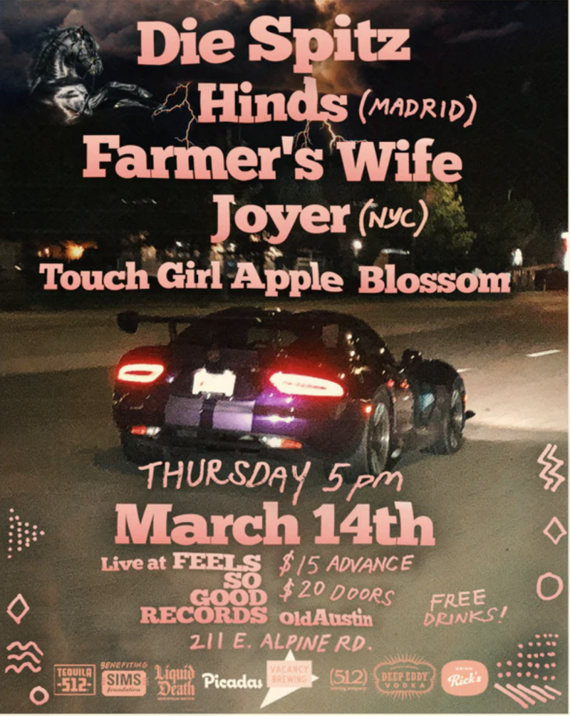 Die Spitz, HINDS, Farmer's Wife, Joyer, Touch Girl Apple Blossom