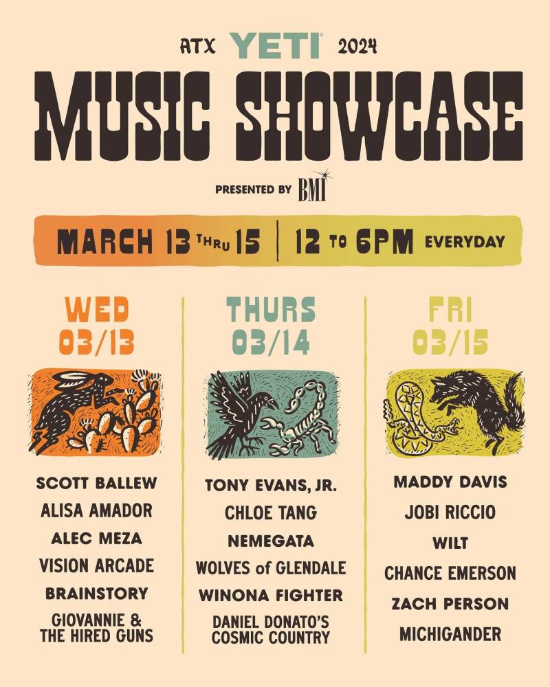 YETI Music Showcase ft. Scott Ballew, Tony Evans, JR., Maddy