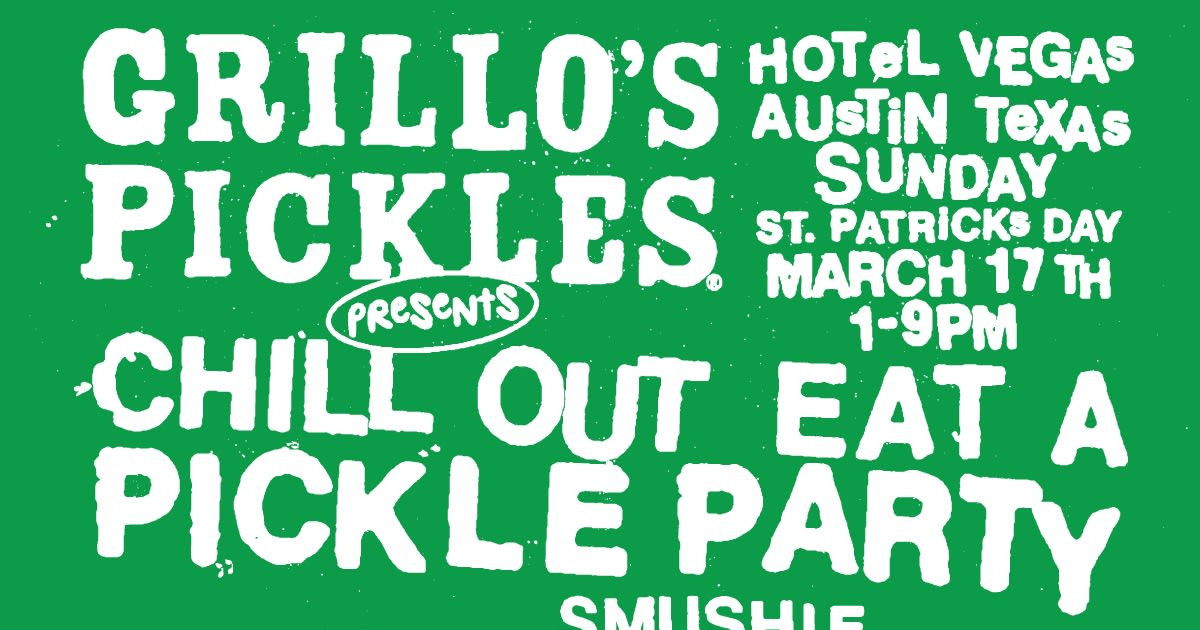 Chill Out Eat a Pickle Party on St. Patrick's Day ft. Smushie,