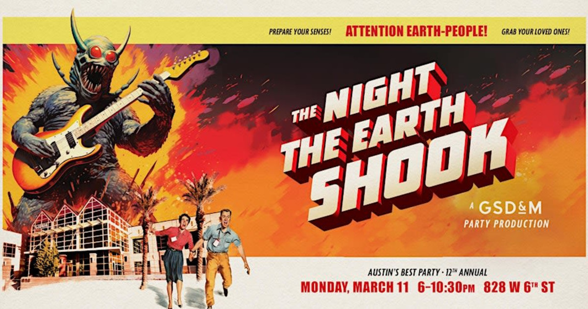 GSD&M’s 12th Annual: The Night The Earth Shook in Austin at 828 W.