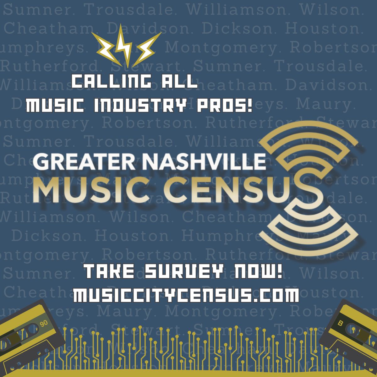 Greater Nashville Music Census in Nashville at Nashville