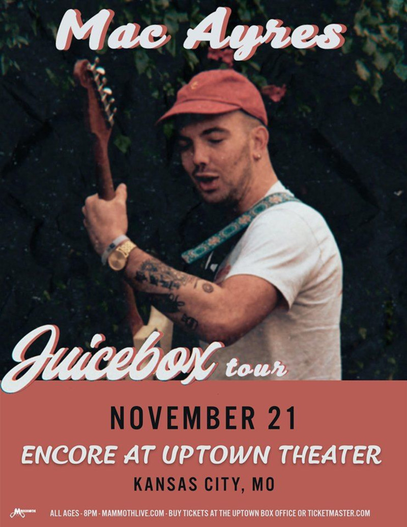 Mac Ayres in Kansas City at Uptown Theater