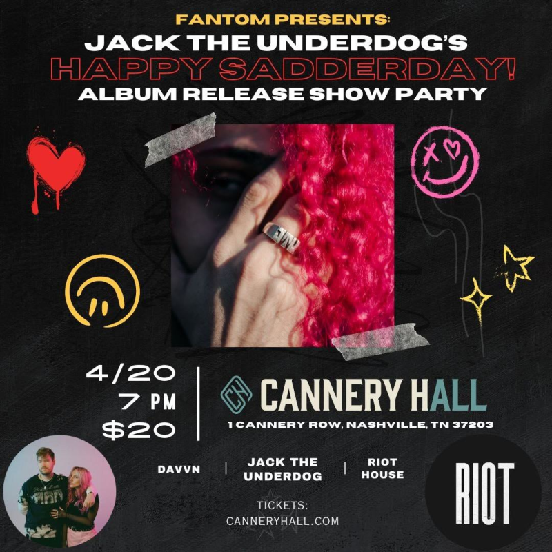 Jack The Underdog in Nashville at Row One Stage at Cannery Hall