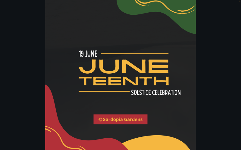Juneteenth Summer Solstice in San Antonio at Gardopia Gardens