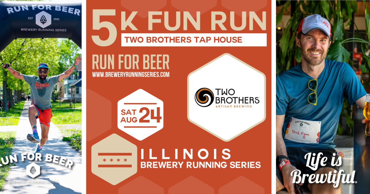 5k Beer Run x Two Brothers Tap House| 2024 Illinois Brewery