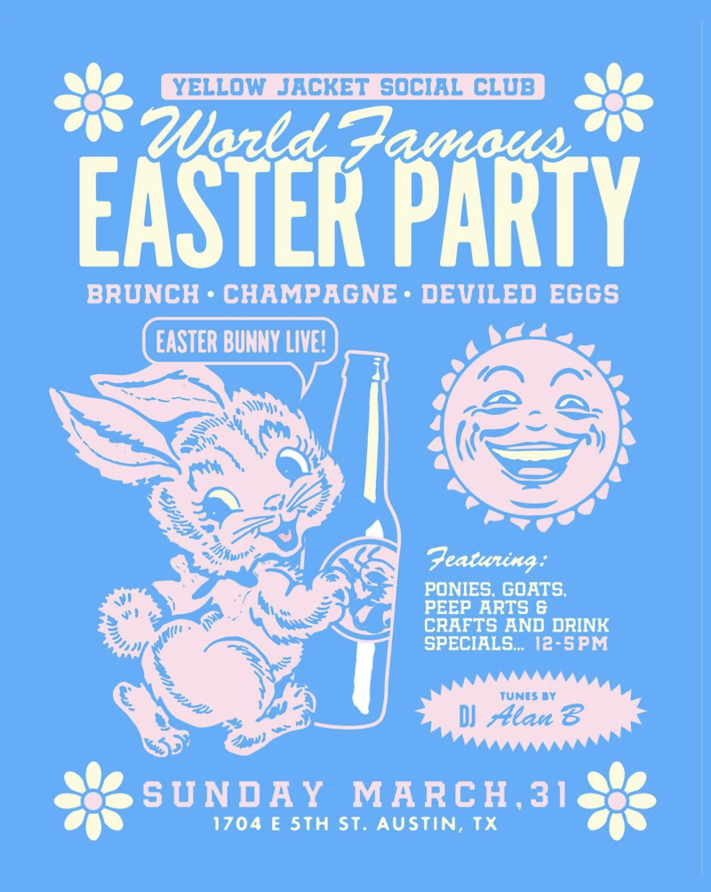 World Famous Easter Party in Austin at Yellow Jacket Social Club