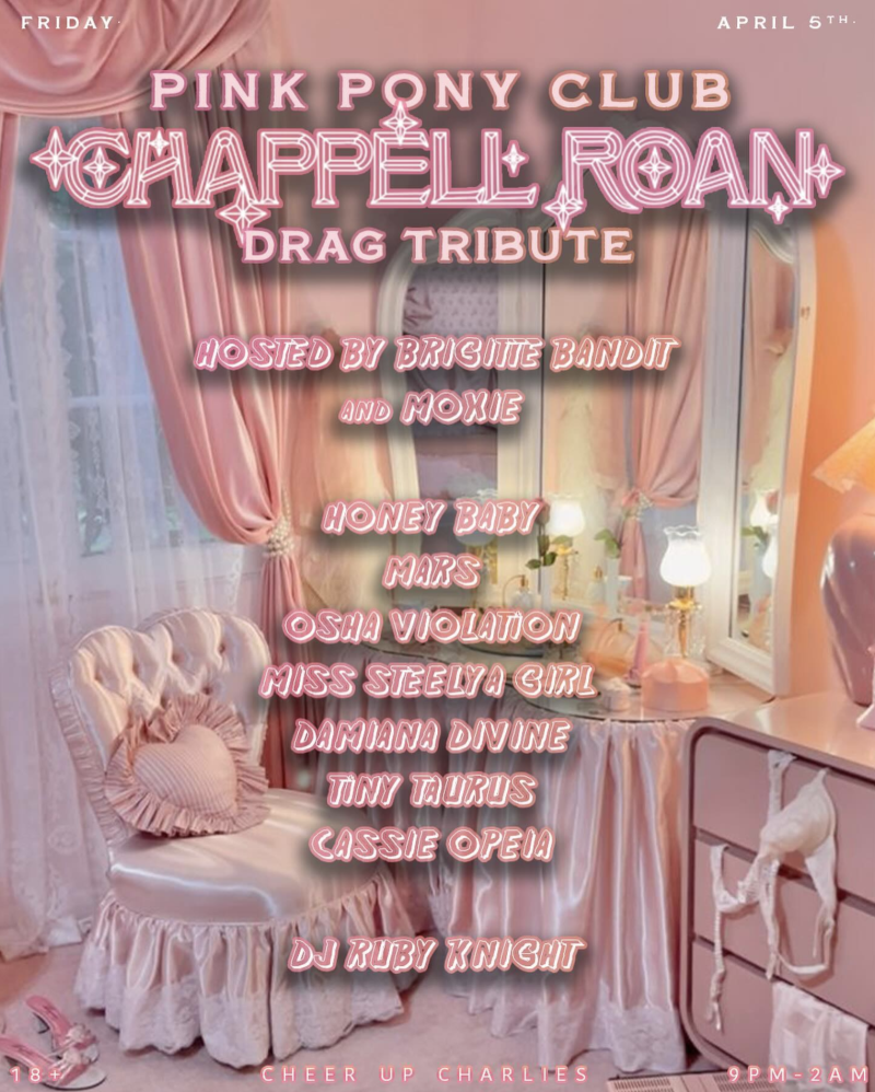 Pink Pony Club Chappell Roan Drag Tribute in Austin at Cheer Up