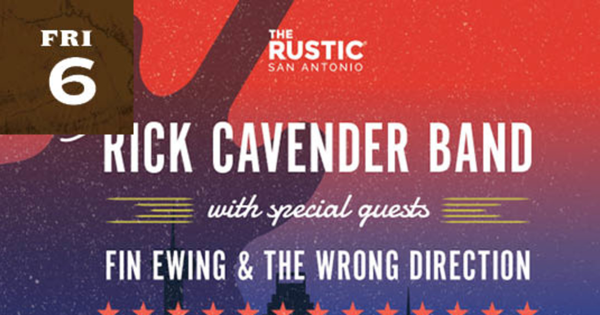The Rick Cavender Band with special guests Fin Ewing & The Wrong