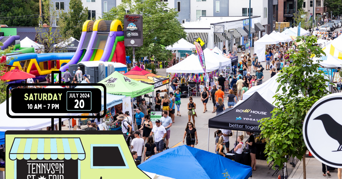 Tennyson Street Fair in Denver at Tennyson St