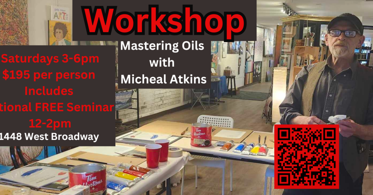 Mastering Oils with Michael Atkins in Vancouver at Pacific Arts