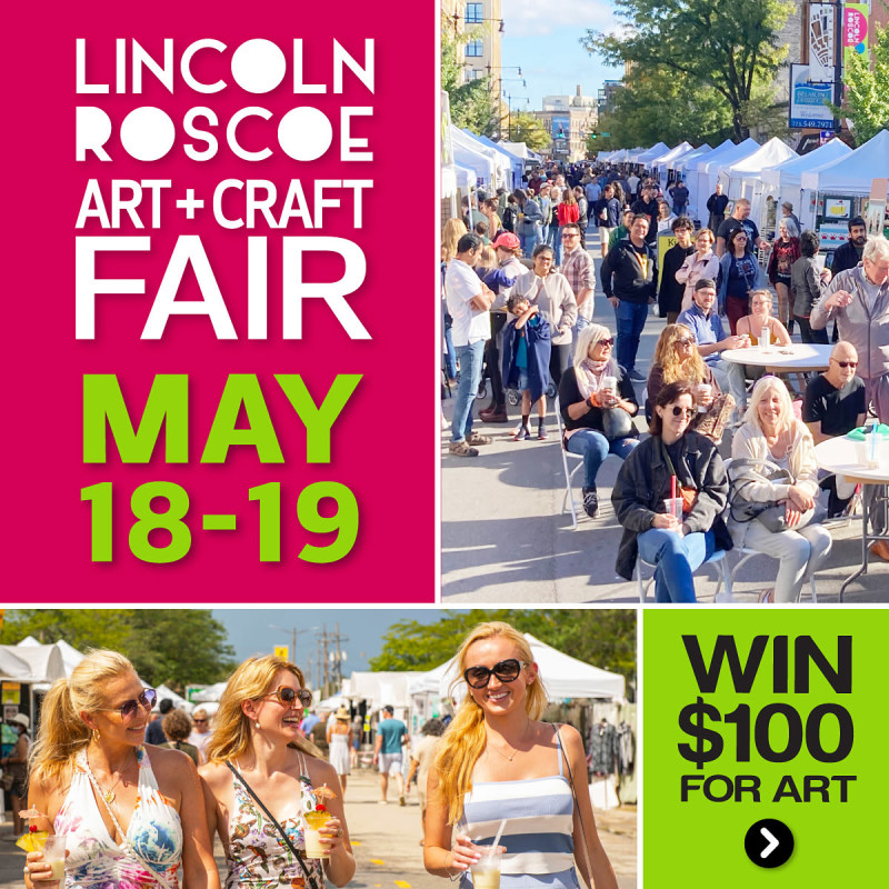 Spring Lincoln Roscoe Art & Craft Fair in Chicago at Lincoln